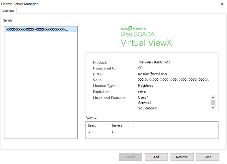 Virtual ViewX System Configuration Guide - Working with the Virtual ViewX Manager